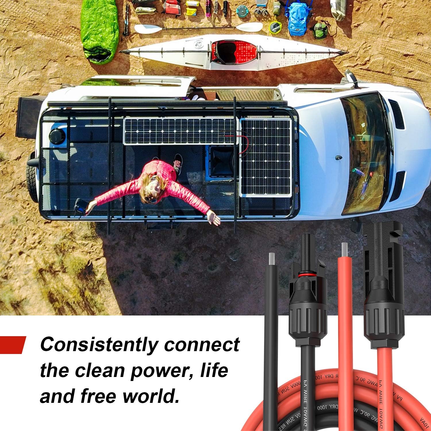 Kohree 30 Feet Solar Panel Cable Wire review - Solar Generators