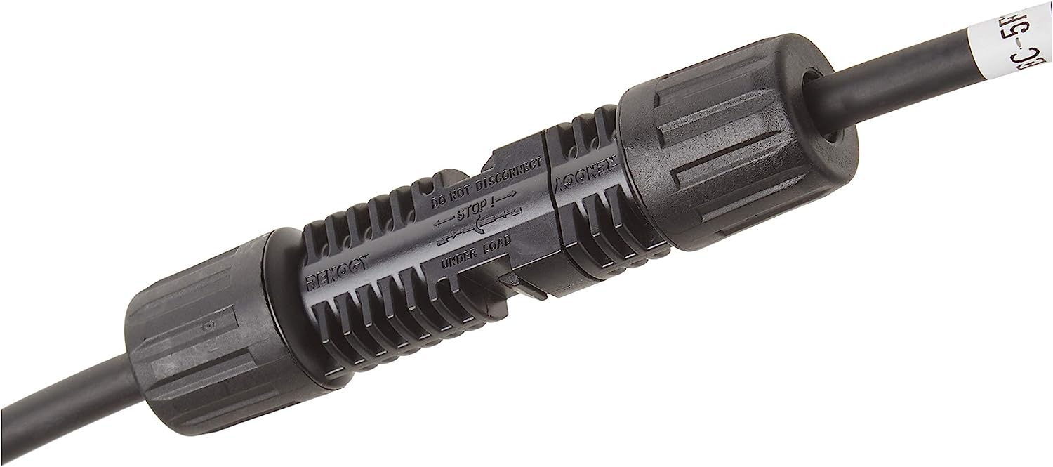 Renogy 5Ft 10AWG Solar Male and Female Connectors-Black Review - Solar ...
