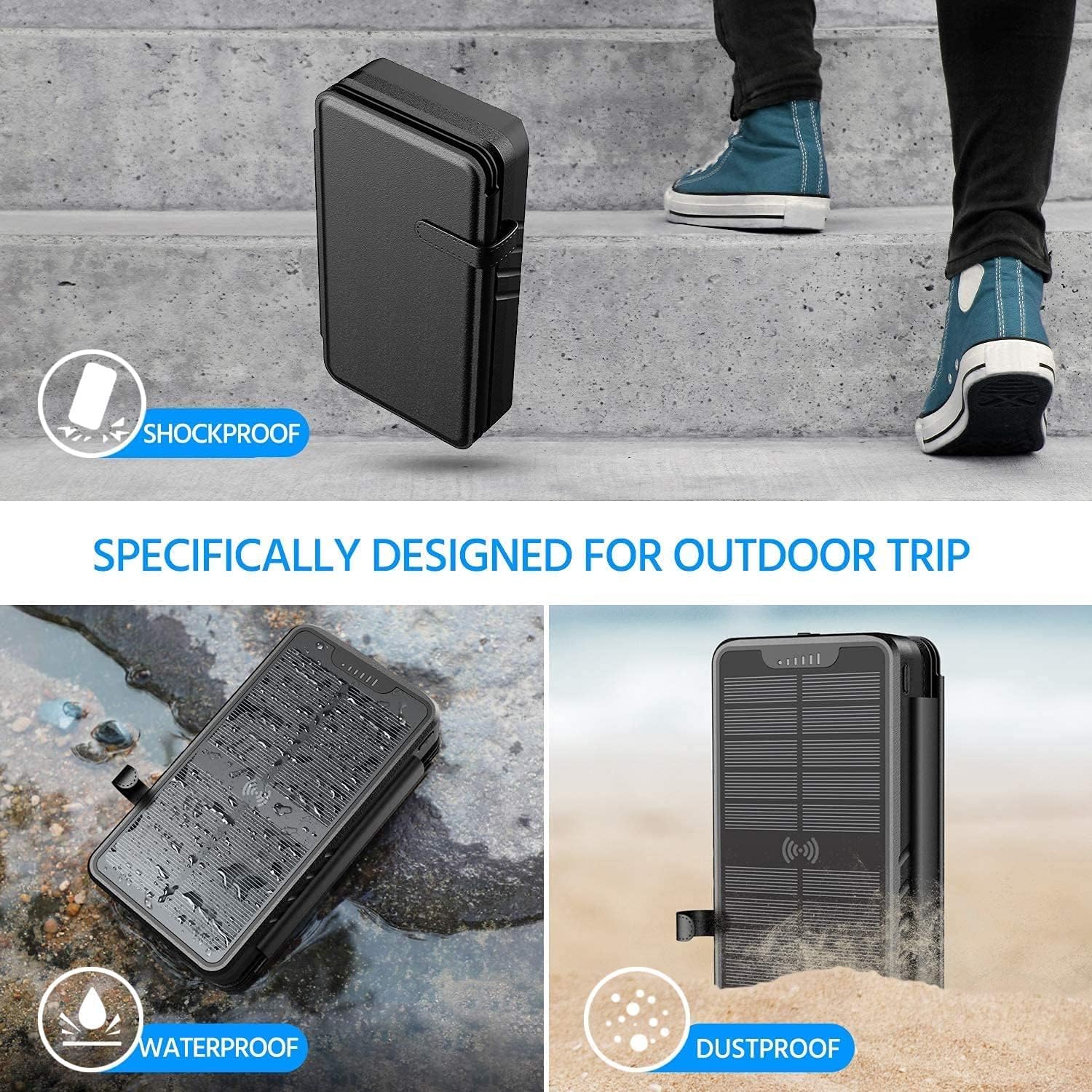 Solar Charger 38800mAh Solar Power Bank Review - Solar Generators