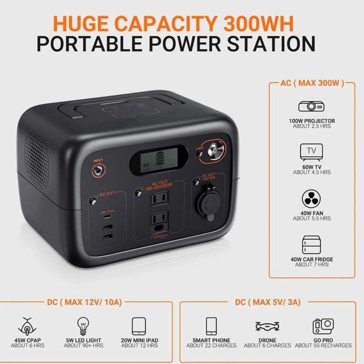 W30 Power Station 300W, 300Wh Portable Solar Generator Review - Solar ...
