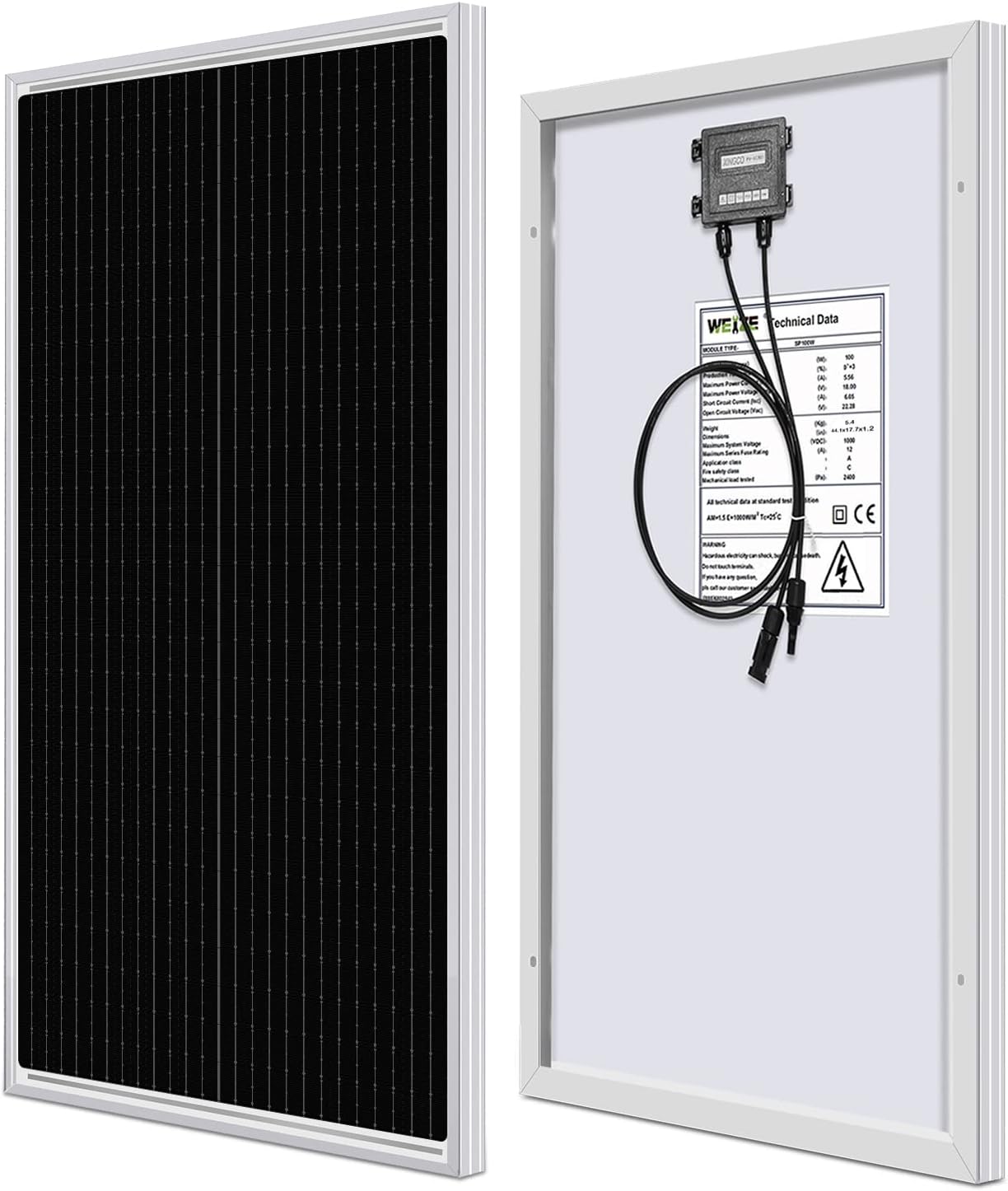 WEIZE 100 Watt 12 Volt Solar Panel Review - Solar Generators