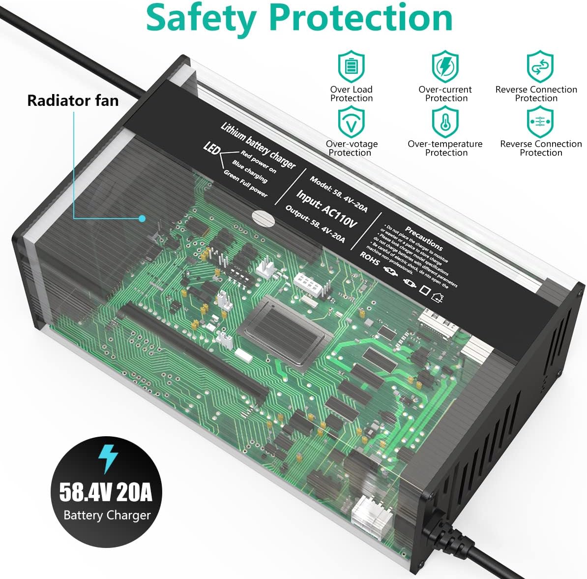 58.4V LiFePO4 Battery Smart Charger Review - Solar Generators