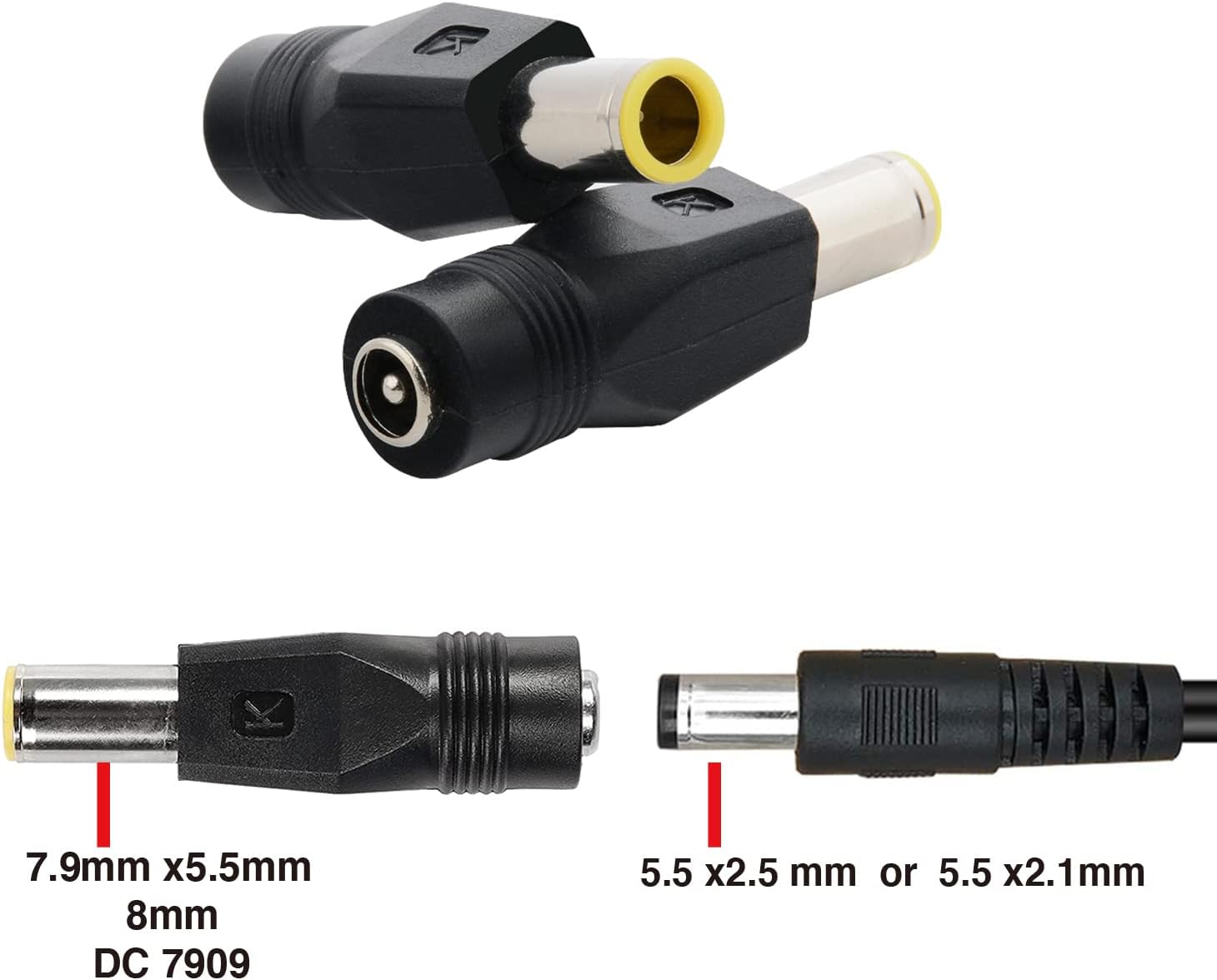 DC7909 8mm to DC 5.5mm Connectors Adapter Review - Solar Generators