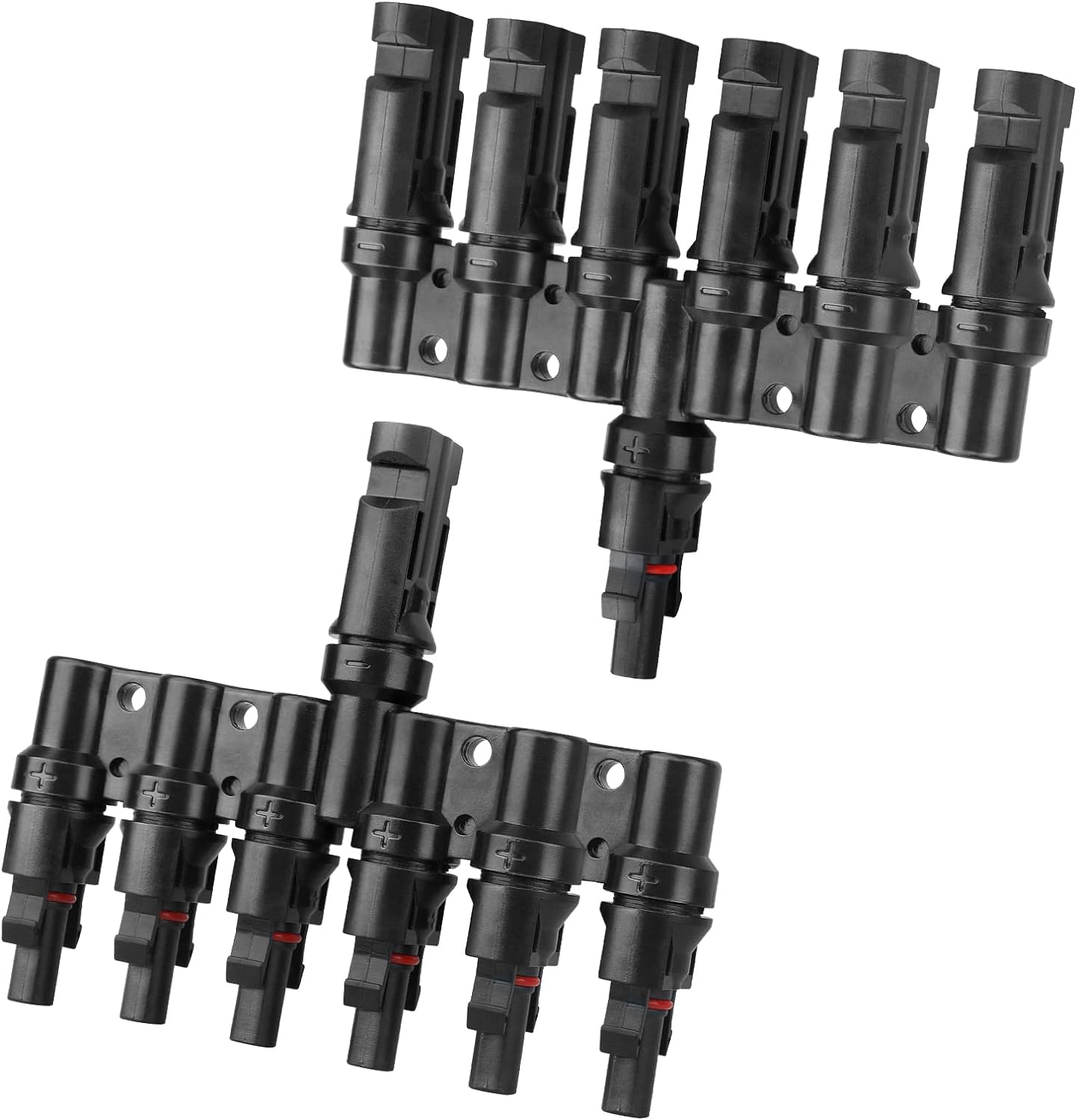 PAEKQ 6 to 1 T Branch Connector Solar Panel Connectors Cable Splitter ...