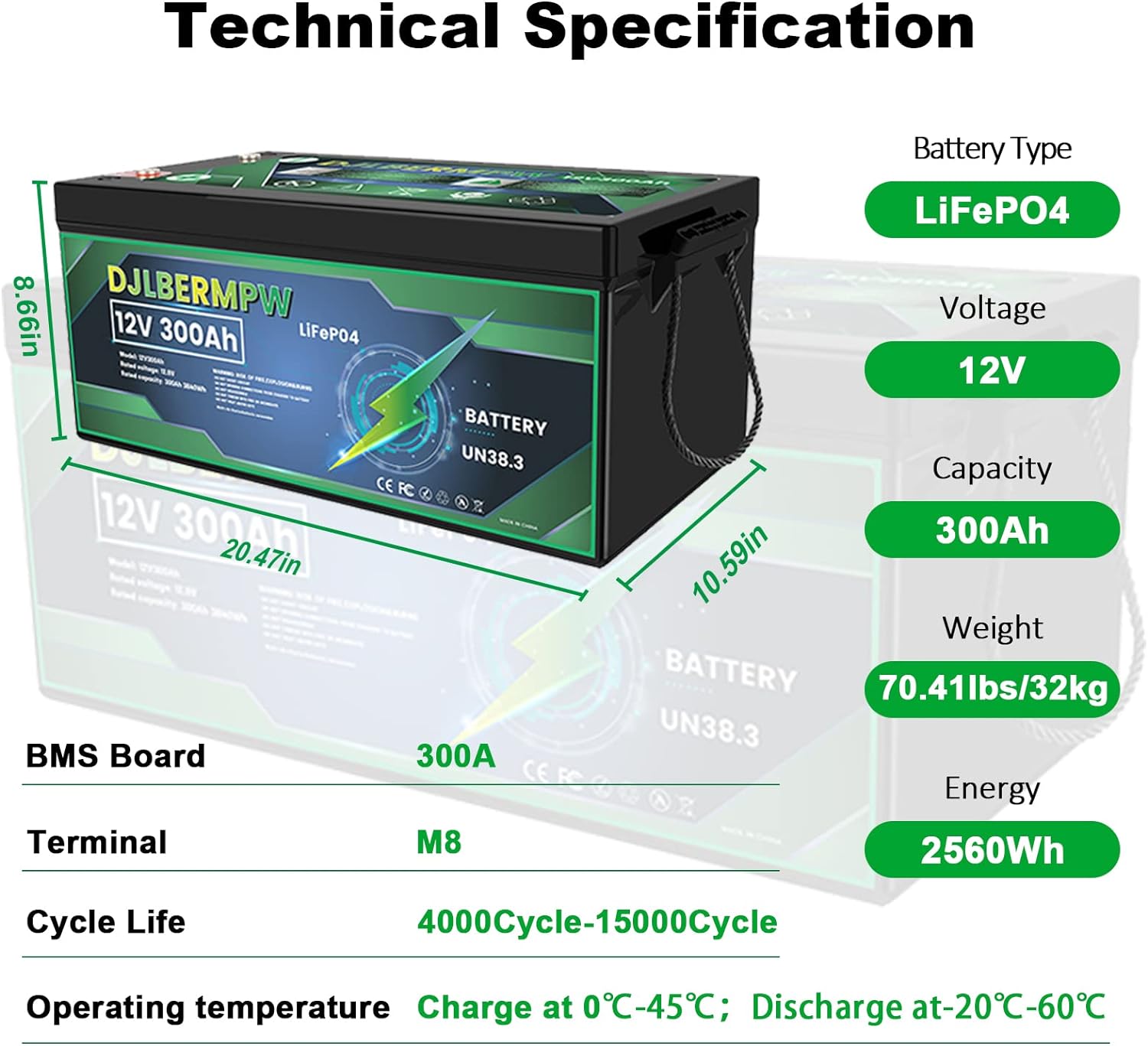 DJLBERMPW 12V 100Ah LiFePO4 Battery Review - Solar Generators