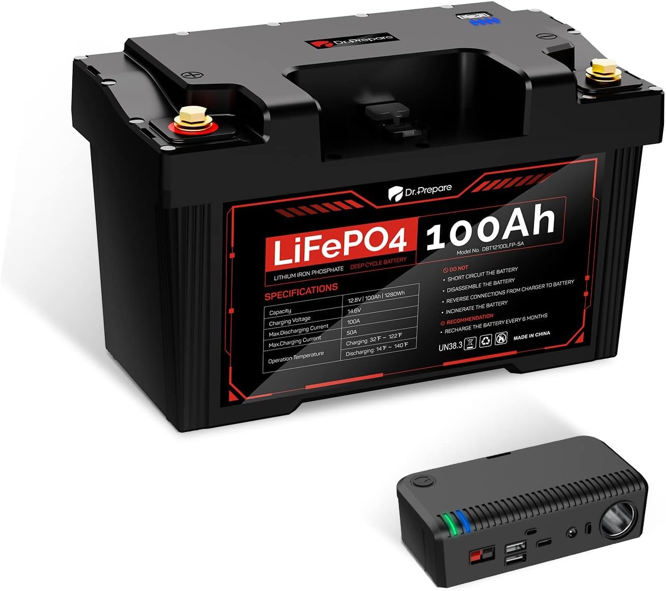 DR.PREPARE 12V 100Ah LiFePO4 Battery Review - Solar Generators
