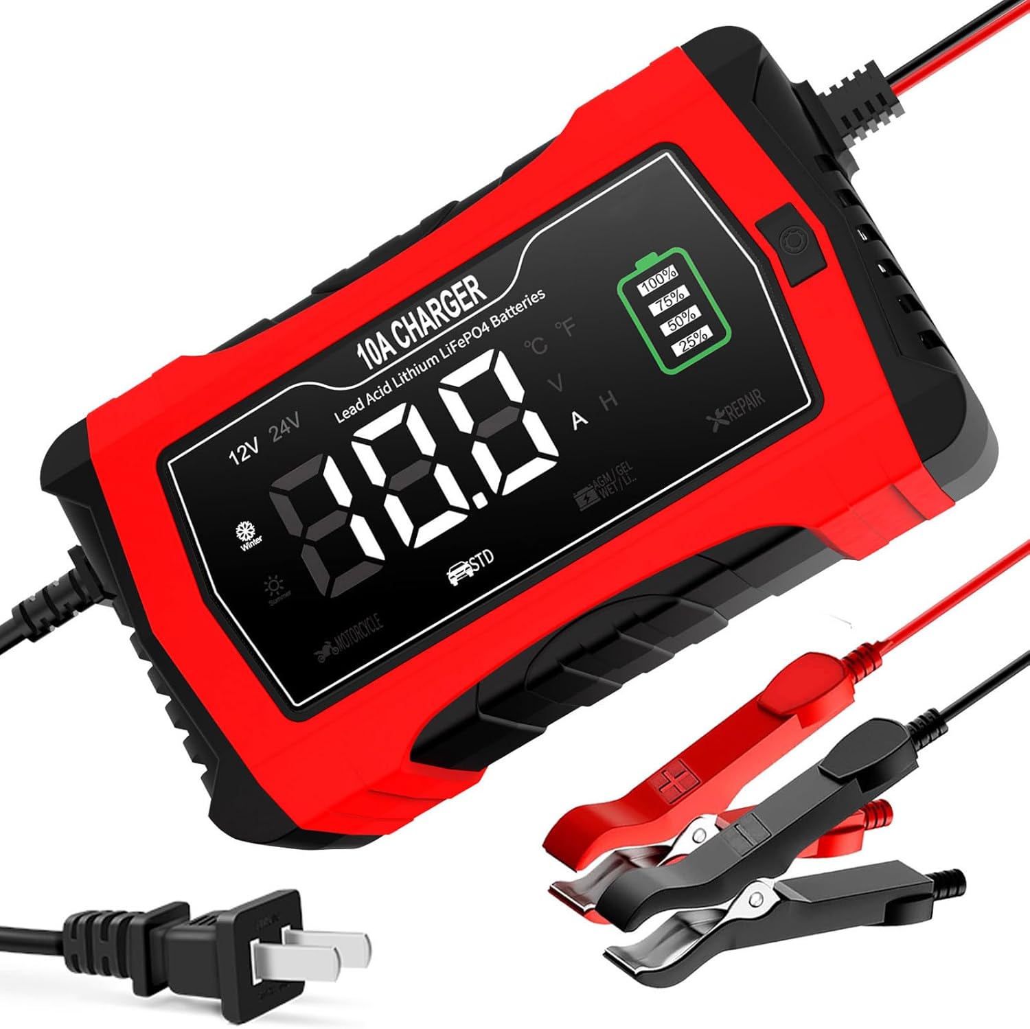 10-Amp Car Battery Charger Review - Solar Generators