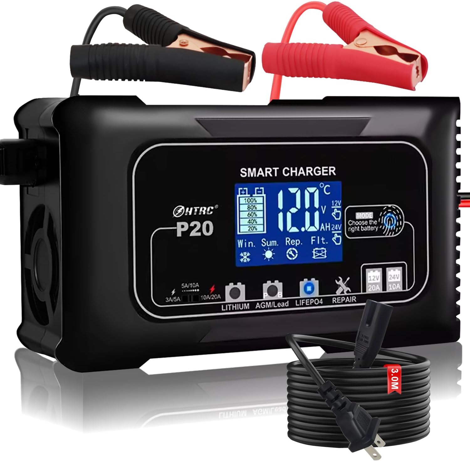 20-Amp Lithium Smart Car Battery Charger Review - Solar Generators
