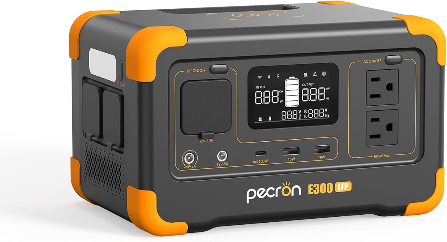 pecron Portable Power Station E300LFP Review - Solar Generators