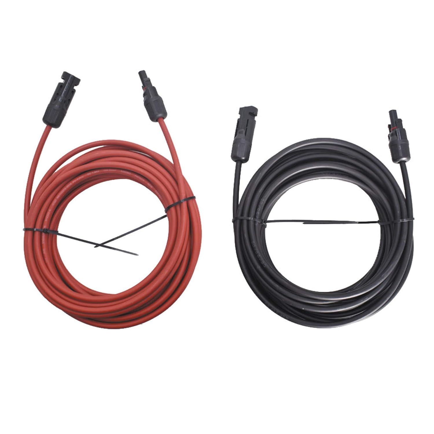 WFLNHB 20FT 12AWG Solar Panel Extension Cable Black + Red - Solar ...