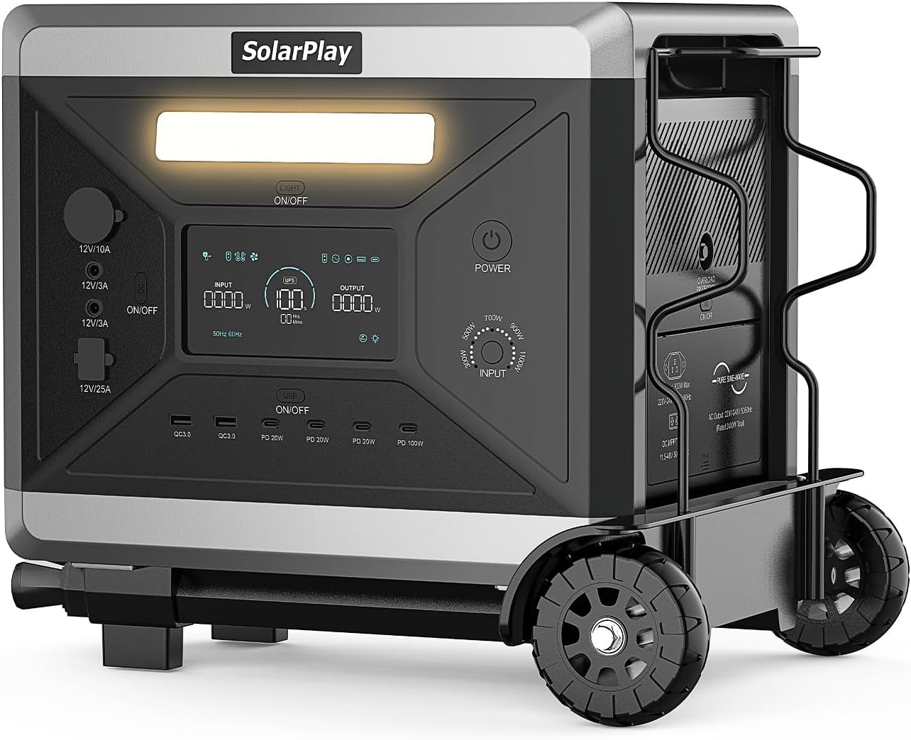 SolarPlay Q2501 Solar Generator, 2400W/2160Wh LFP Portable Power ...