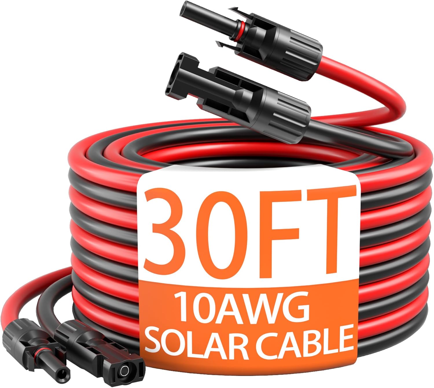 Energeaster 10AWG Solar Extension Cable with Pair of Connectors - Solar ...