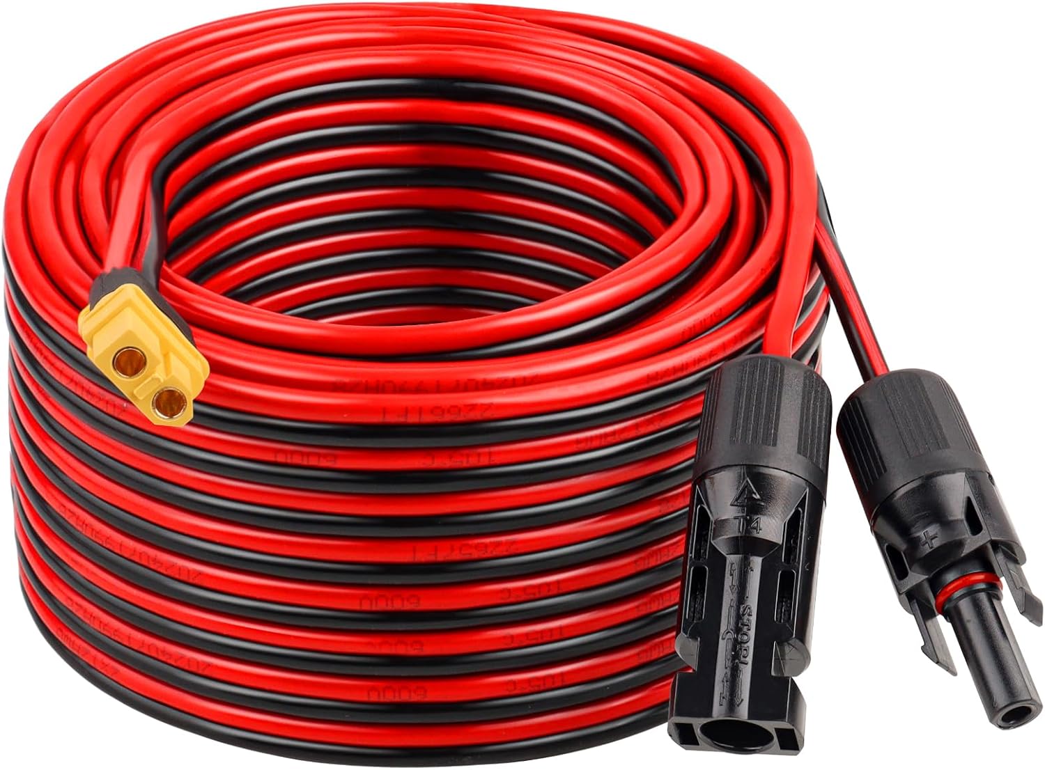 High-Efficiency Solar to XT60 50FT 12AWG Charge Extension Cable - Solar ...